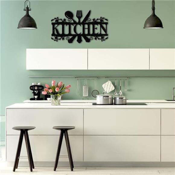 Wall Decor | Kitchen Metal Sign Kitchen Signs Wall Decor Rustic Metal ...